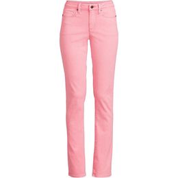 LANDS' END Straight Fit &Ouml;ko Jeans Mid Waist f&uuml;r Damen in Plus-Gr&ouml;&szlig;e, Damen, size: plus, Pink, Baumwoll-Mischung/Polyester-Mischung, by Lands' End
