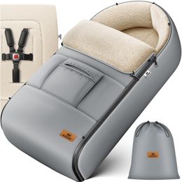 Kidiz&reg; Babyfu&szlig;sack Baby Fu&szlig;sack Winterfu&szlig;sack Babyschale mit Rei&szlig;verschluss Kuschelsack Babydecke Kinderwagen waschbar verschlie&szlig;barer Kopfteil, Tasche, passend f&uuml;r alle Kinderwagen