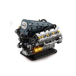 Reobrix 33013 V6 Motor Klemmbausteine Technikmodell 1268 Teile