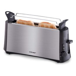 Cloer 3810 Langschlitztoaster schwarz/chrom matt