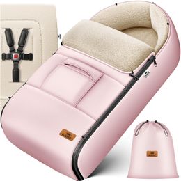 Kidiz&reg; Babyfu&szlig;sack Baby Fu&szlig;sack Winterfu&szlig;sack Babyschale mit Rei&szlig;verschluss Kuschelsack Babydecke Kinderwagen waschbar verschlie&szlig;barer Kopfteil, Tasche, passend f&uuml;r alle Kinderwagen