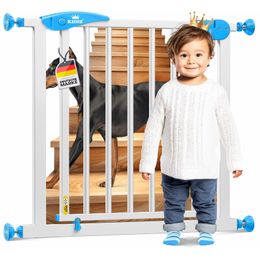 Kidiz&reg; Schutzgitter f&uuml;r Treppen T&uuml;r, Auto Close Kindertreppengitter ohne Bohren 90&deg; Stop, Absperr T&uuml;rschutzgitter, schwenkbare Trennwand, Treppenschutzgitter, Klemmen