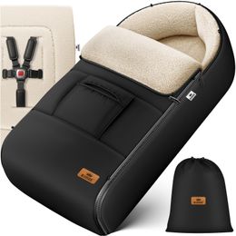 Kidiz&reg; Babyfu&szlig;sack Baby Fu&szlig;sack Winterfu&szlig;sack Babyschale mit Rei&szlig;verschluss Kuschelsack Babydecke Kinderwagen waschbar verschlie&szlig;barer Kopfteil, Tasche, passend f&uuml;r alle Kinderwagen