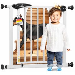 Kidiz&reg; Schutzgitter f&uuml;r Treppen T&uuml;r, Auto Close Kindertreppengitter ohne Bohren 90&deg; Stop, Absperr T&uuml;rschutzgitter, schwenkbare Trennwand, Treppenschutzgitter, Klemmen