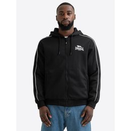 Lonsdale Herren Kapuzensweatjacke mit Rei&szlig;verschluss normale Passform CHALDON