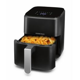 gourmetmaxx Hei&szlig;luft-Fritteuse 1200W schwarz matt