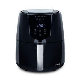 H.Koenig Elektrische Fritteuse FRY800, 1400 W, 4 L, bis zu 200&deg;C, Kunststoff, Schwarz