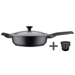 GSW Schmorpfanne EASY CLICK 28 cm mit Glasdeckel 5-tlg.