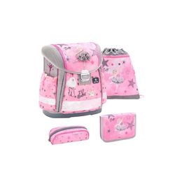 Belmil Classy ergonomisches Schulranzen-Set 4-teilig "Ballet Light Pink" mit Brustgurt