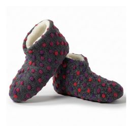 NYVI Bettschuhe IamFlauschi &ndash; Kuschelig Warme Hausschuhe aus 100% Reiner Schafwolle Gr&ouml;&szlig;e:40 / 41;Farbe:Funky Anthrazit