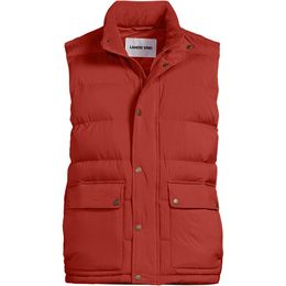 LANDS' END Wasserabweisende Daunenweste, Herren, size: regular, Orange, Polyester, by Lands' End