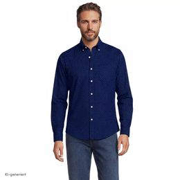 LANDS' END Feincordhemd, Herren, size: regular, Blau, Baumwolle, by Lands' End