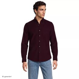 LANDS' END Feincordhemd, Herren, size: regular, Rot, Baumwolle, by Lands' End