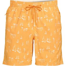 LANDS' END Badeshorts mit Hydroliner f&uuml;r Herren, 18 cm, Herren, size: regular, Orange, by Lands' End