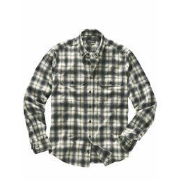 Mey & Edlich Mey & Edlich Herren Schattenkaro-Overshirt Grau 100 % Baumwolle