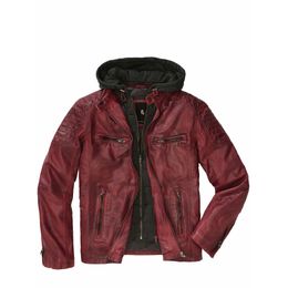 Mey & Edlich Mey & Edlich Herren Lederjacke Figo Rot Lammleder