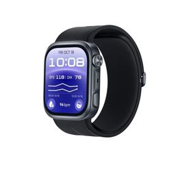 Huawei Watch D3 Schwarzes Geh&auml;use aus Aluminiumlegierung mit schwarzem HNBR-Armband Smartwatch (Herzfrequenzmessung)