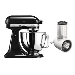 KitchenAid 5KSM125E+5KSMVSA 4.8L 300W Veggie Bundle K&uuml;chenmaschine Onyx Schwarz