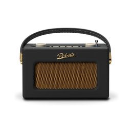 Roberts Radio ROBERTS Revival Uno BT black DAB+ Radio (Bluetooth, Wecker, Snooze, Batterie- oder Netzbetrieb, AUX, retro)