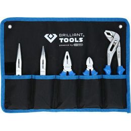 KS-Tools Zangen-Set, 5-teilig, in Rolltasche