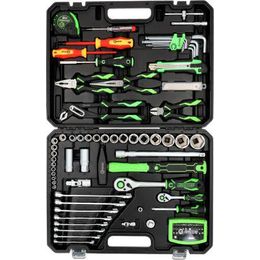 KS-Tools Universal-Werkzeug-Satz COMPETITION, 1/4"+1/2", 6-kant, 106-teilig, in Kunststoffkoffer