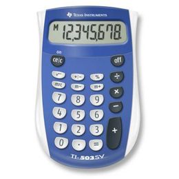 Texas Instruments Taschenrechner TI-503 SV, 8-stellig, 1-zeiliges Display, mit Speicherfunktion, blau