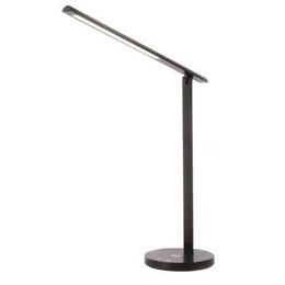 Unilux LED-Tischleuchte DIVA, 7 W, 745 lm, 3000-6000 K, dimmbar, h&ouml;henverstell-/neigbar, Ladefunktion &uuml;ber Induktion/USB, Aluminium/Kunststoff, schwarz