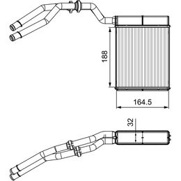 Valeo W&auml;rmetauscher, Innenraumheizung 811515 f&uuml;r Ford