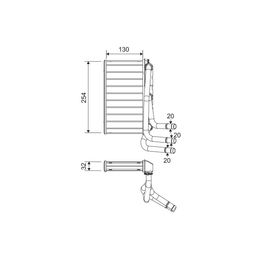Valeo W&auml;rmetauscher, Innenraumheizung 811651 f&uuml;r BMW