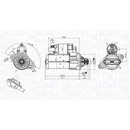 MAGNETI MARELLI Starter 063725561010 f&uuml;r Audi VW