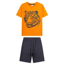 Sanetta Schlafanzug Tiger kurz Kids Jungen Pyjama