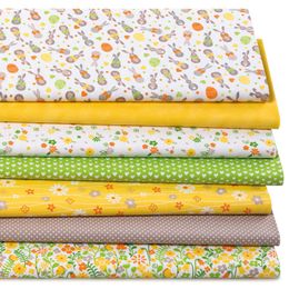 buttinette Patchwork- und Quiltpaket Hasen-Silhouette "Mona", gelb/gr&uuml;n