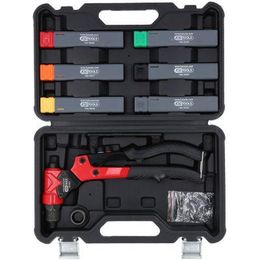 KS-Tools Handnietzangen-Satz, 3-in-1, drehbar, 12-teilig