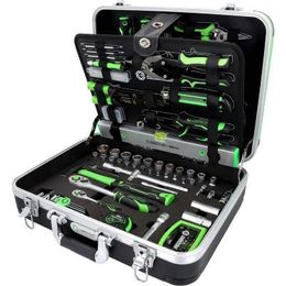 KS-Tools Universal-Werkzeug-Satz COMPETITION, 1/4"+1/2", 6-kant, 145-teilig, in Aluminiumkoffer