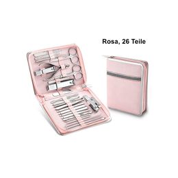 TPFBeauty Manik&uuml;re- & Pedik&uuml;re-Set 26-teilig aus Kunstleder - Schwarz
