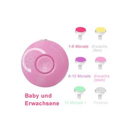 TPFBeauty Baby Nageltrimmer Elektrisch mit 6 Schleifk&ouml;pfen, Wei&szlig;