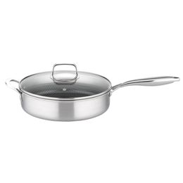 GSW Schmorpfanne Inoxxa Black 28cm mit Glasdeckel