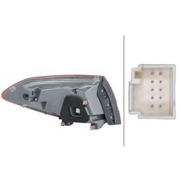 Hella Heckleuchte rechts 2SD 354 875-121 f&uuml;r Mercedes