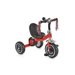 Moni Byox Dreirad Bonfire EVA-Reifen LED-Licht ,Musik Licht, Hupe, Sitz einstellbar rot