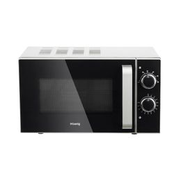 H.Koenig VIO4 Mikrowelle / 20 L / Drehteller 24,5 cm / 6 Garstufen / 700 W / Timer / Edelstahl / Silber