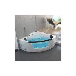 Home Deluxe Whirlpool Badewanne mit Lichttherapie LAGUNA L - 157 x 157 cm