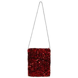 Tasche "Pailletten", rot