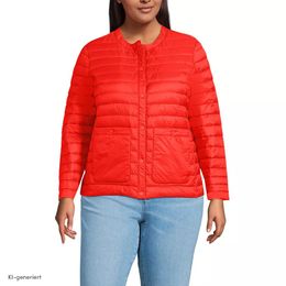 LANDS' END Daunenjacke WANDERWEIGHT Verstaubar Ultraleicht f&uuml;r Damen in Plus-Gr&ouml;&szlig;e, Damen, size: plus, Orange, Nylon, by Lands' End
