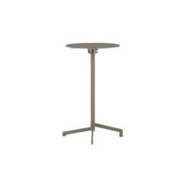 Carmen BIDA Klappbarer Stehtisch &Oslash; 60 cm &ndash; Cappuccino