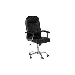 Carmen 6181 Chefsessel mit Kunstleder &ndash; Schwarz
