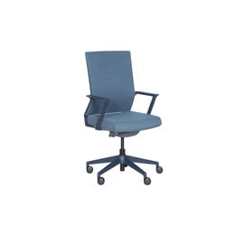 Carmen KLAWER Ergonomischer B&uuml;rostuhl mit Lordosenst&uuml;tze &ndash; Blau