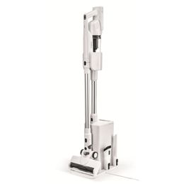 Cleanmaxx Akku-Zyklon-Staubsauger 22,2V wei&szlig; mit Absaugstation