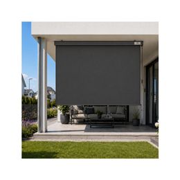 Strattore Ausziehbare Senkrechtmarkise / Vertikalmarkise 160 x 250 cm - Anthrazit