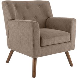 CLP Sessel Kioni Cord - Farbe: taupe