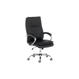 Carmen 6519 Chefsessel mit Kunstleder &ndash; Schwarz